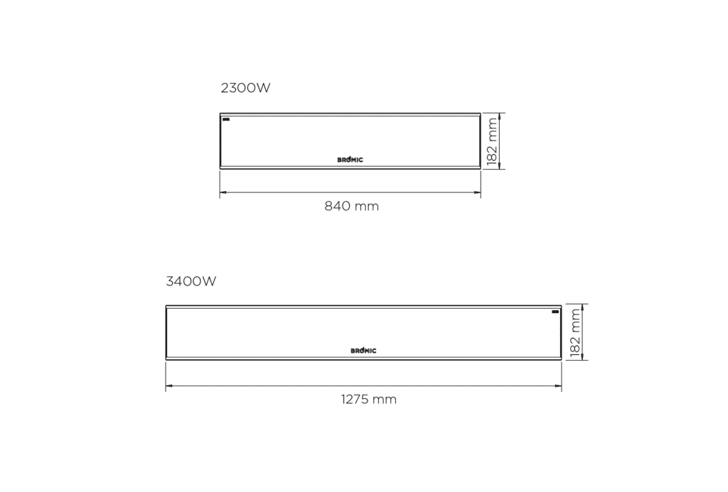 Calefactor Infrarrojo eléctrico Platinum 4500w negro – DAIRHO